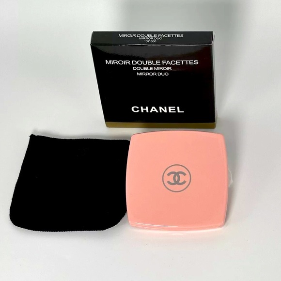 CHANEL | Other | Chanel Mirror Duo Compact Double Facette Makeup Pink ...